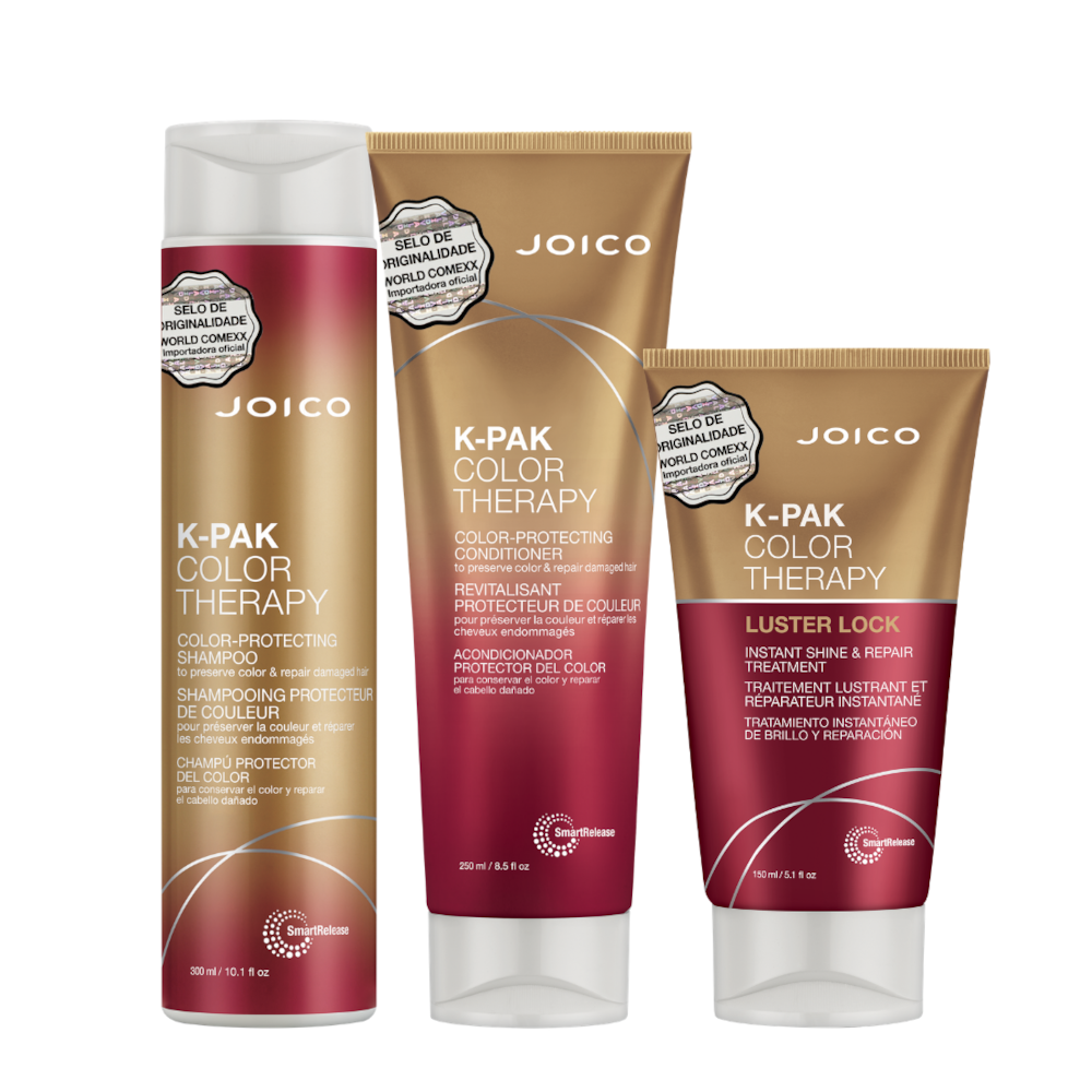 Kit Triplo Joico K-PAK Color Therapy Smart Release (Shampoo ... Kit Triplo Joico K-PAK Color Therapy Smart Release (Shampoo ...