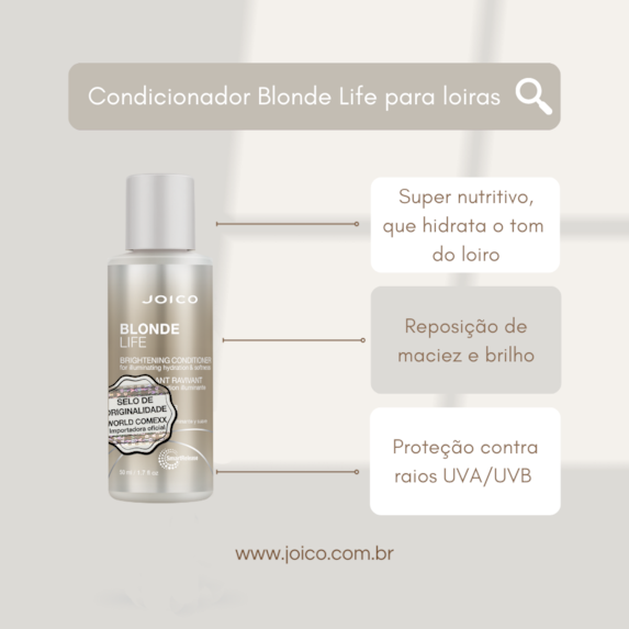 Mini Kit Duo Para Cabelos Loiros Blonde Life Joico Joico