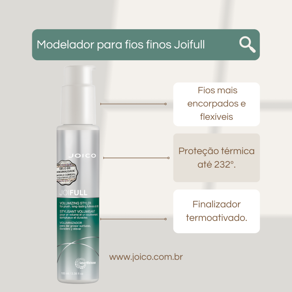 Modelador Termoativado Para dar Volume - JOIFULL 100ml